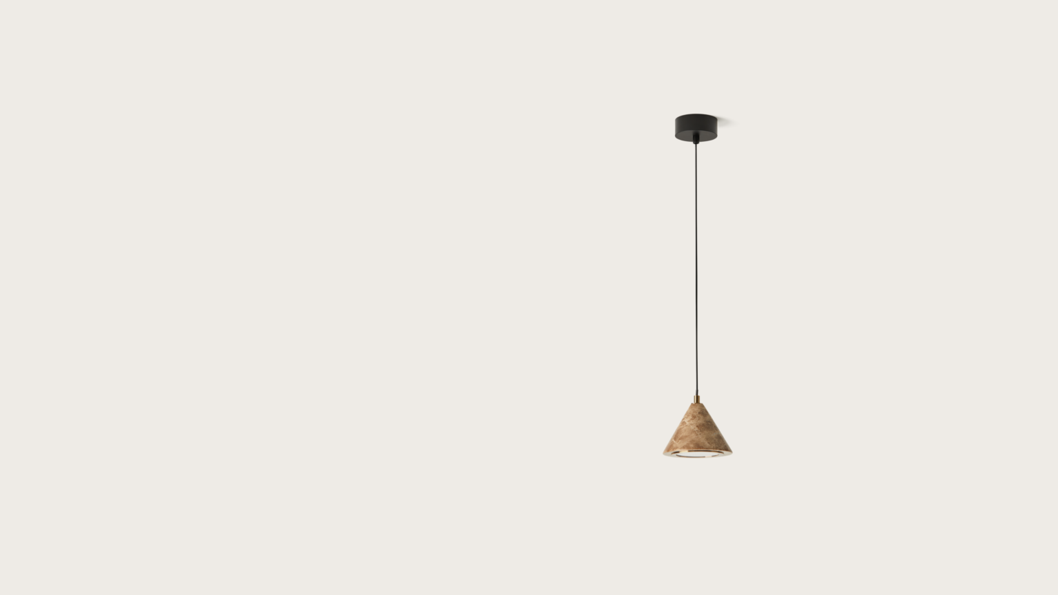 Iconic Pendant Light 7W 2700K Matt Black or Aged Gold