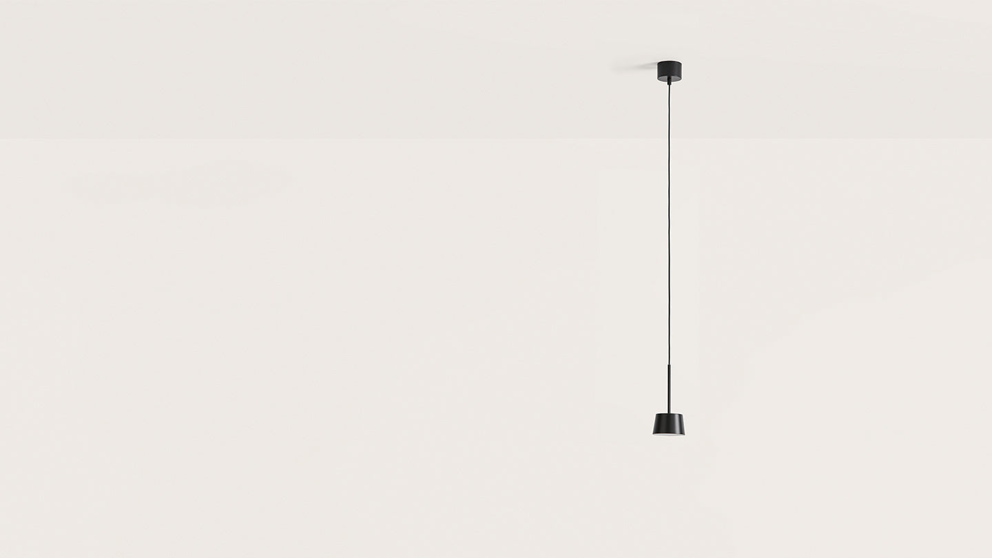 Nera LED Pendant Light 8W 3000K Matt Black - ARO.C1229