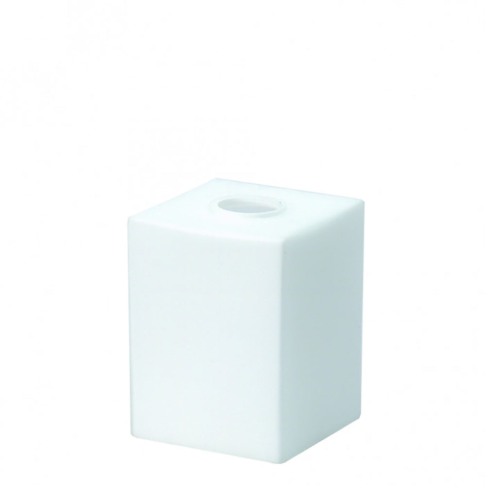 Cube Lamp Shade White Glass - Q447