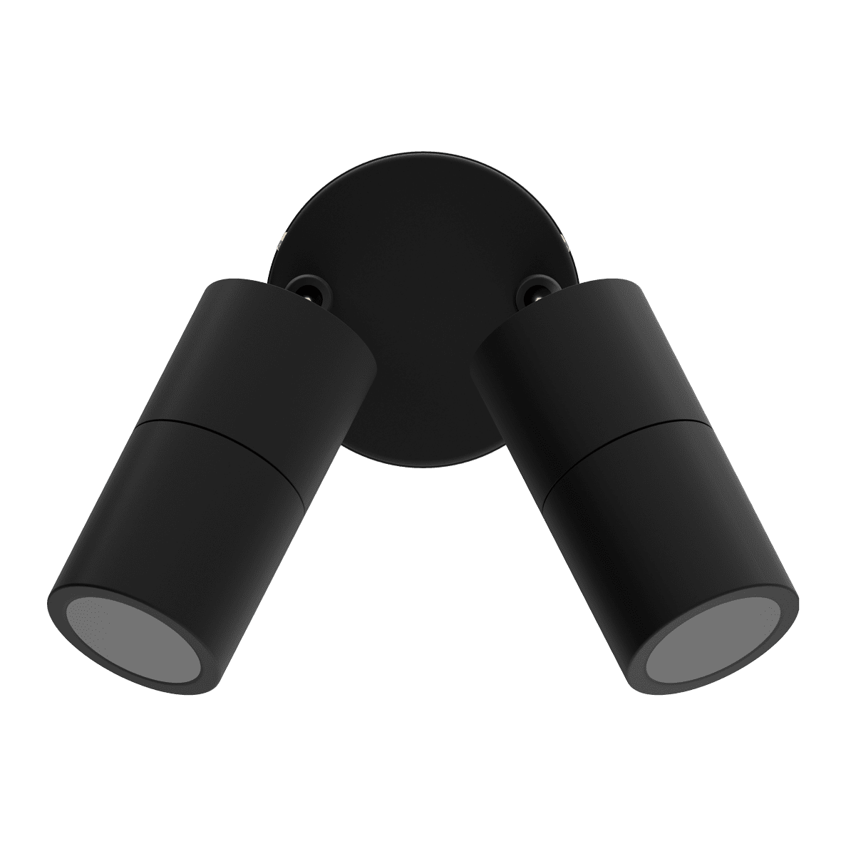 Shadow Double Adjustable Exterior Spotlight 12V 6W Tri Colour Black